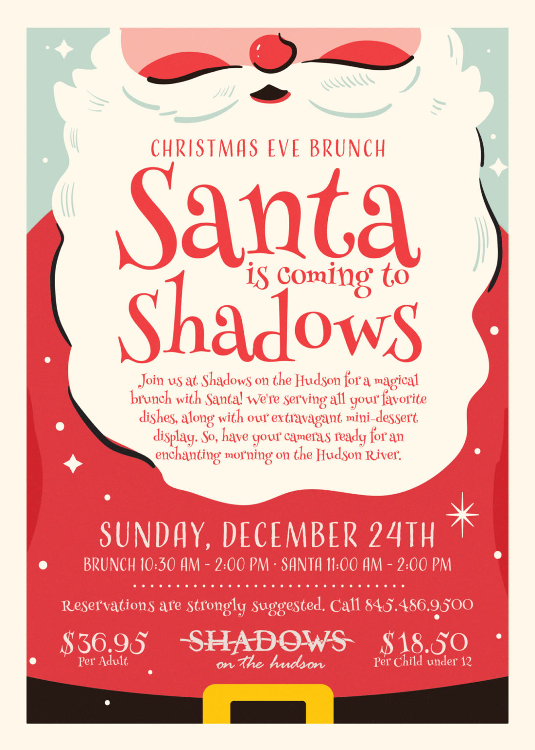 Christmas Eve Brunch With Santa! - Shadows on the Hudson