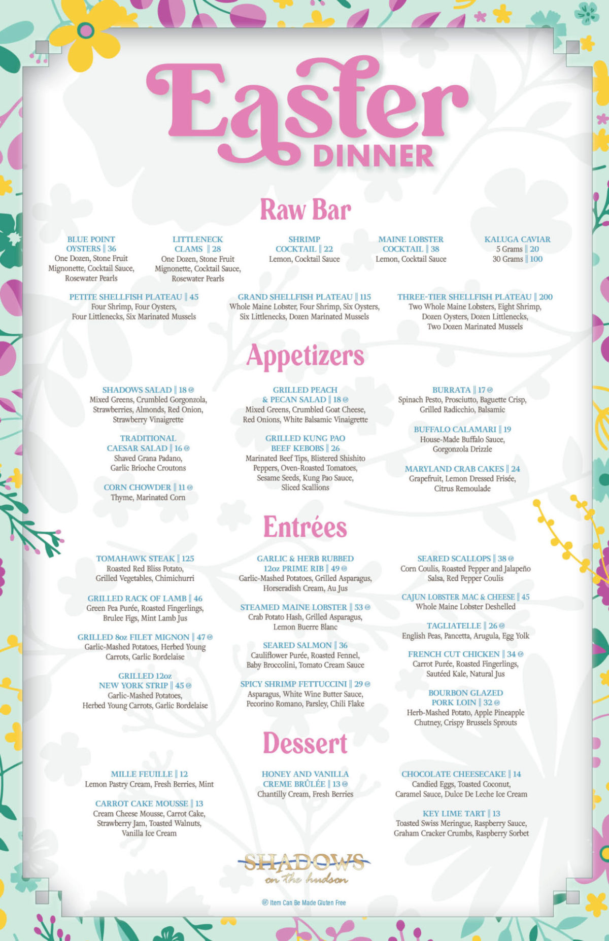 Easter Dinner - Shadows on the Hudson